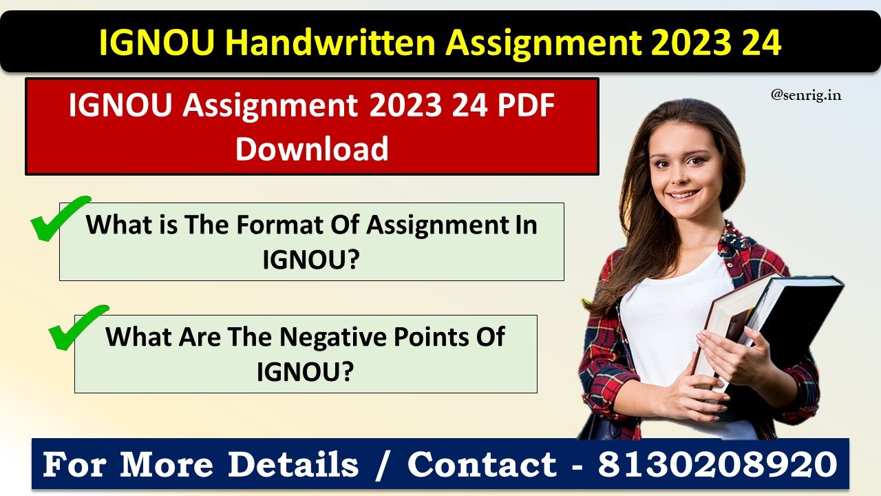 IGNOU Handwritten Assignment 2023 24 PDF Download IGNOU Handwritten Assignment 2023 24 PDF Download