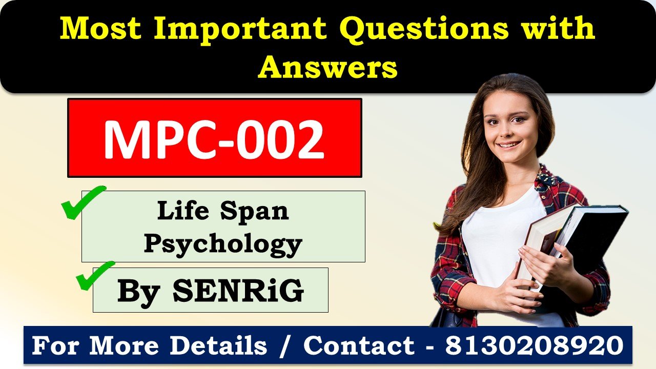 (IGNOU) MPC-002 Important Questions with Answers (IGNOU) MPC-002 Important Questions with Answers