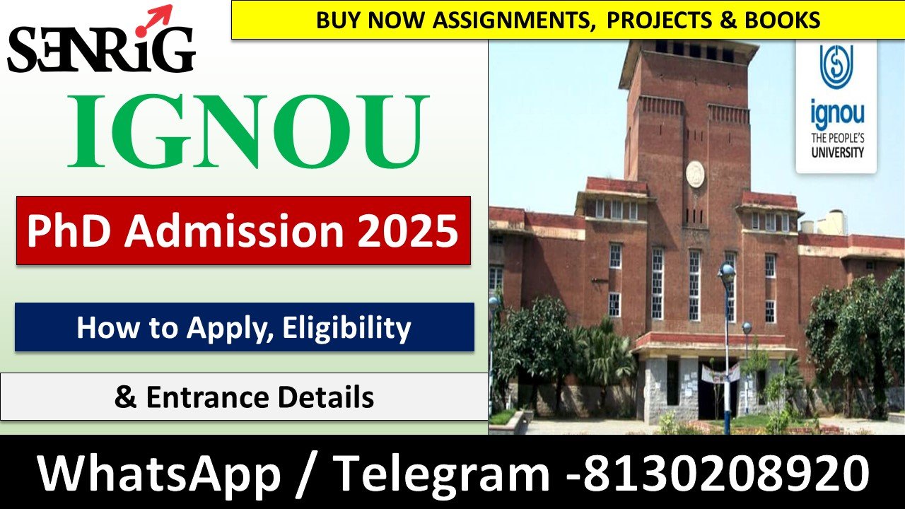 IGNOU PhD Admission 2025