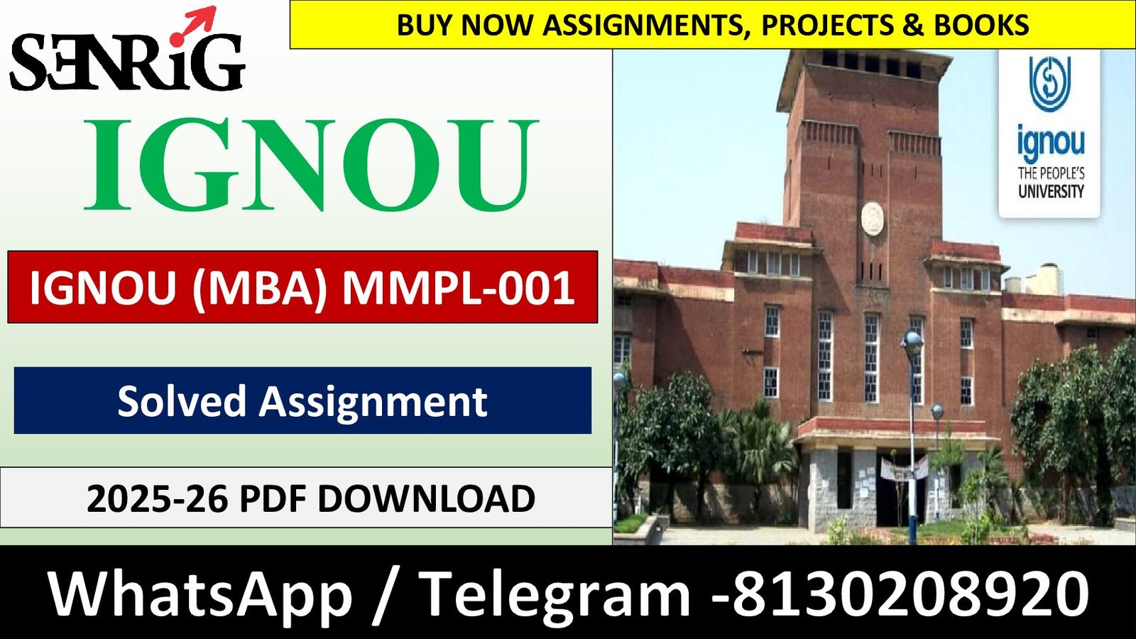 Free IGNOU MMPL-001 Solved Assignment July 2025 and January 2026 ...