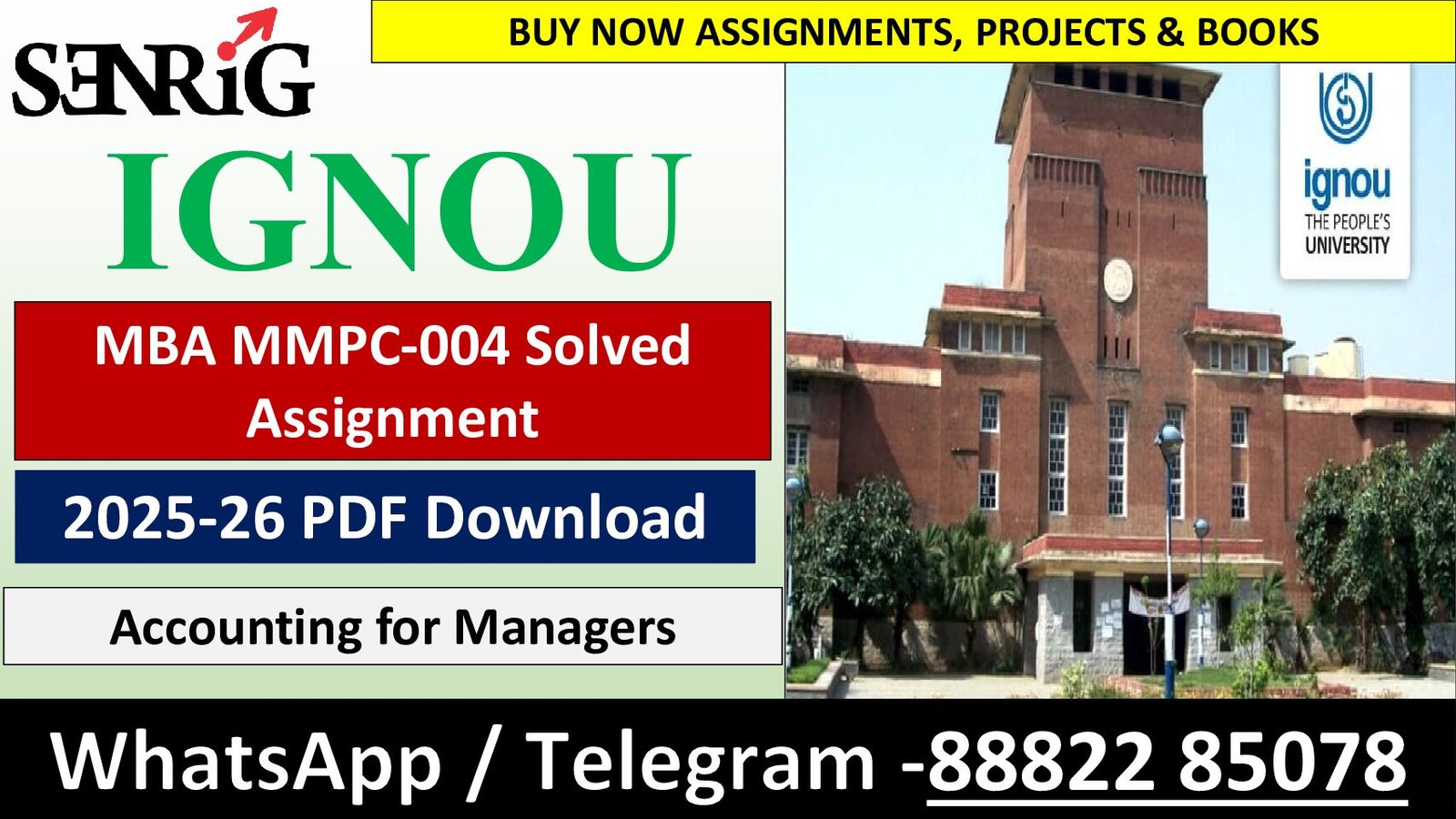 IGNOU MBA MMPC-004 Solved Assignment 2025-26 Download